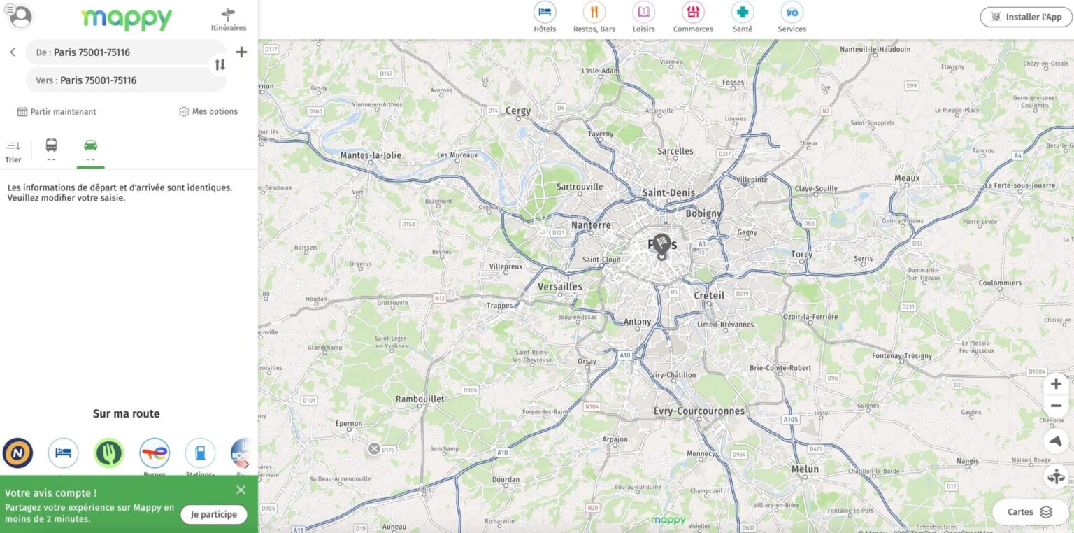 Mappy itinéraire Michelin : comparatif pour un trajet optimisé
